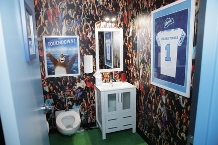 Football Themed Charmin Restroom Open Public Editorial Stock Photo ...