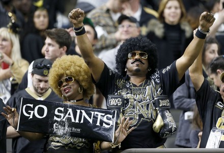 New Orleans Saints Fans Celebrate Teams Editorial Stock Photo - Stock ...