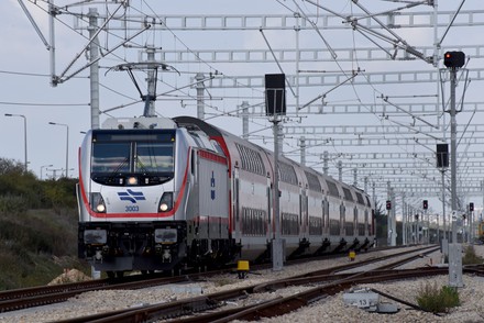 Jerusalem Tel Aviv Express Train Makes Editorial Stock Photo - Stock ...