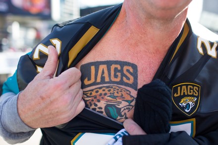 Jacksonville Jaguars Fan Shows Off His Editorial Stock Photo - Stock ...