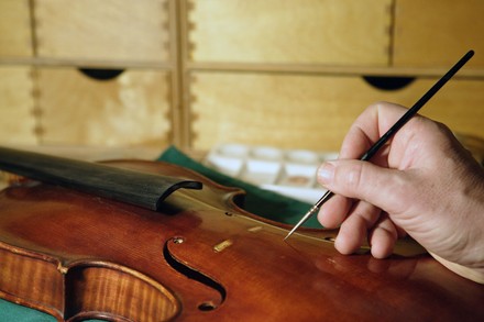 Luthier Work His Workshop Luthier Craftsperson Editorial Stock Photo ...