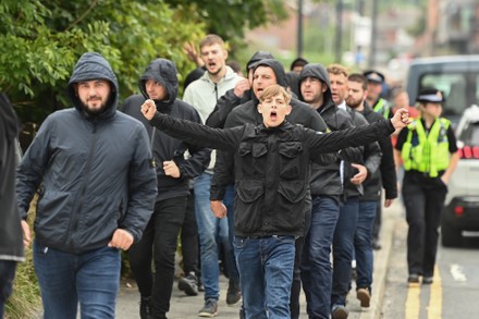 Barrow Fans Escorted Stadium Editorial Stock Photo - Stock Image ...