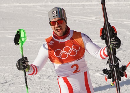 Austrian Marcel Hirscher Reacts He Wins Editorial Stock Photo - Stock ...