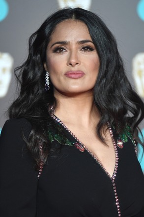 Mexican Actress Salma Hayek Attends British Editorial Stock Photo ...