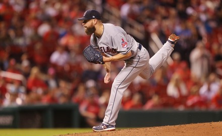Cleveland Indians Starting Pitcher Corey Kluber Editorial Stock Photo ...