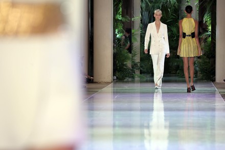 Model Takes Catwalk During Azzaro Coutures Editorial Stock Photo ...