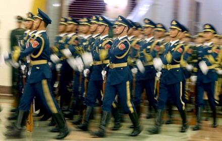 Peoples Liberation Army Pla Soldiers Arrive Editorial Stock Photo ...