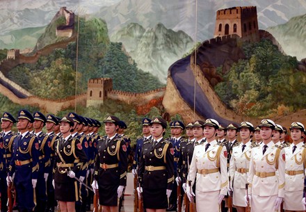 Peoples Liberation Army Pla Soldiers Arrive Editorial Stock Photo ...