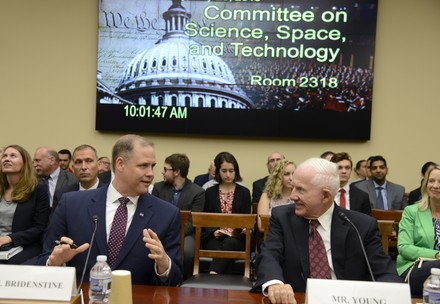 Nasa Administrator Jim Bridenstine L Chats Editorial Stock Photo ...
