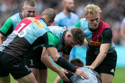 Players Harlequins Celebrate Jack Kenningham Harlequins Editorial Stock ...