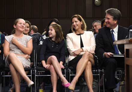 Wife Ashley Estes Kavanaugh R Supreme Editorial Stock Photo - Stock ...