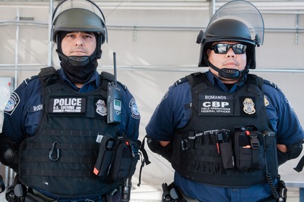 Uscustoms Border Protection Agent Stand Near Editorial Stock Photo ...