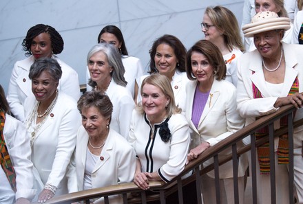 Women House Democrats Wearing White Honor Editorial Stock Photo - Stock ...