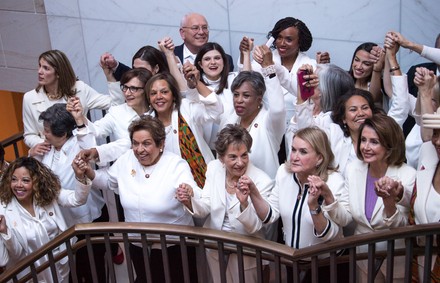 Women House Democrats Wearing White Honor Editorial Stock Photo - Stock ...