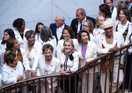 Women House Democrats Wearing White Honor Editorial Stock Photo - Stock ...