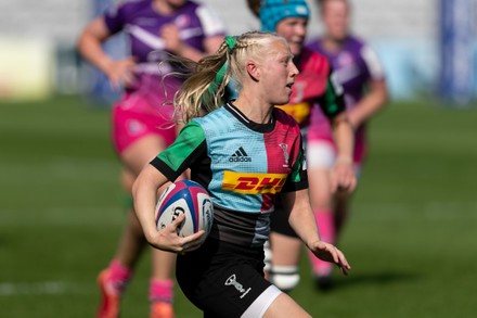 Heather Cowell Harlequins Women Runs Ball Editorial Stock Photo - Stock ...