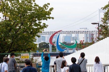 Three Agitos Tokyo 2020 Paralympic Symbol Editorial Stock Photo - Stock ...