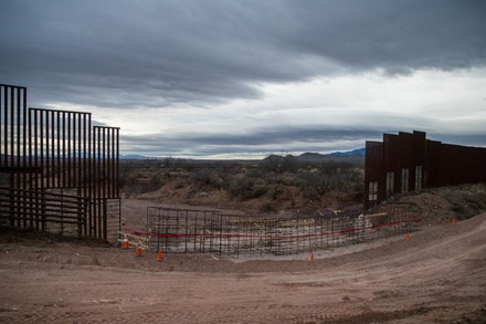 Border Wall in Naco, Arizona, United States - 16 Feb 2019 Stock ...