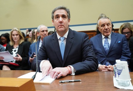 Attorney Michael D Cohen Waits Testifiy Editorial Stock Photo - Stock ...