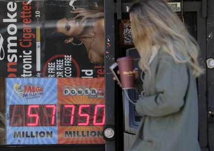 Powerball Lottery Jackpot Sign News Stand Editorial Stock Photo - Stock ...