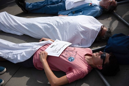 Activists Participate Diein While Laying Down Editorial Stock Photo ...