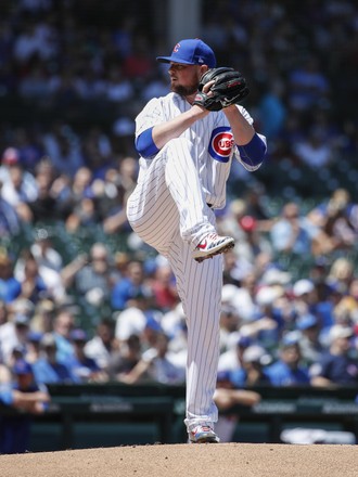 Chicago Cubs Starting Pitcher Jon Lester Editorial Stock Photo - Stock ...