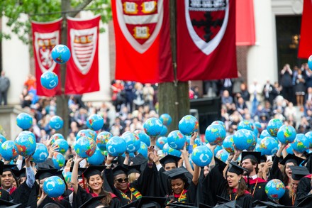 Group Graduate Students Harvard University Kennedy Editorial Stock ...