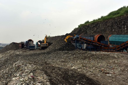 View Okhla Landfill On September 6 Editorial Stock Photo - Stock Image ...