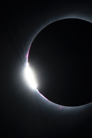 Moon Eclipses Sun Phenomenon Called Diamond Editorial Stock Photo ...