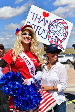 Lady Maga Usa Poses Trump Supporters Editorial Stock Photo - Stock ...