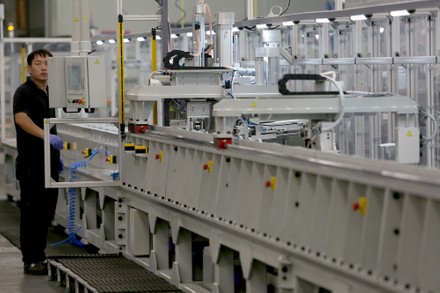 Chinese Employees Work Festos Manufacturing Headquarters Editorial ...