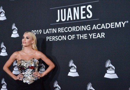 Singer Cami Arrives Latin Grammy Person Editorial Stock Photo - Stock ...