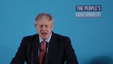 Boris Johnson gives a speech after victory in General election, London ...