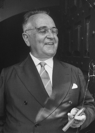 February 1951 Getulio Varga Speaking During Editorial Stock Photo ...