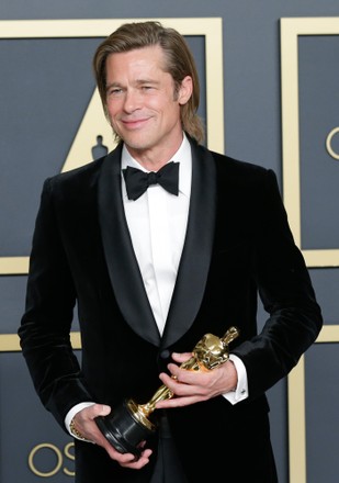 Brad Pitt Winner Actor Supporting Role Editorial Stock Photo - Stock ...