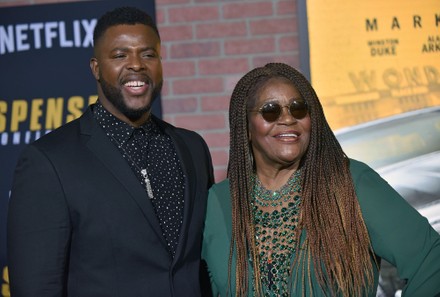 Winston Duke L His Mother Cora Editorial Stock Photo - Stock Image ...