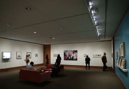 Attendees Walk Through Exhibit Press Preview Editorial Stock Photo ...