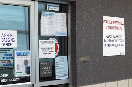 Signs Outside Badging Office St Louislambert Editorial Stock Photo ...