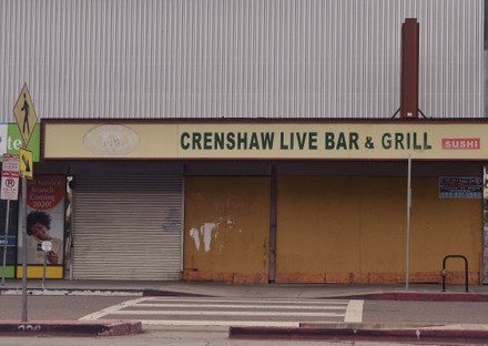Boarded Business Pictured Crenshaw Area Los Editorial Stock Photo ...
