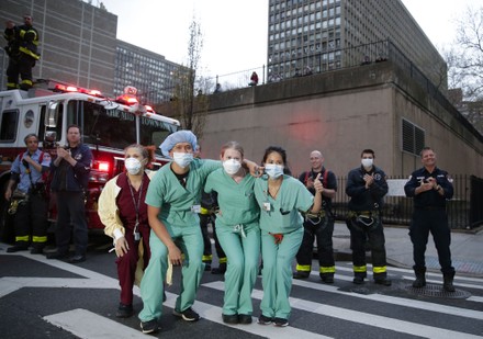 Healthcare Workers Nyu Langone Hospital Pose Editorial Stock Photo - Stock Image | Shutterstock