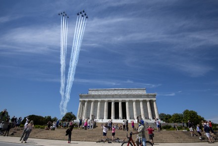 Blue Angels and Thunderbirds Fly Over Washington, DC, District of ...