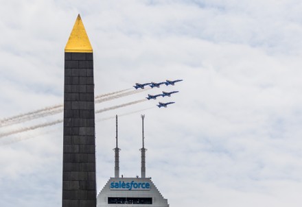 Us Navy Blue Angels Perform Flyby Editorial Stock Photo - Stock Image ...