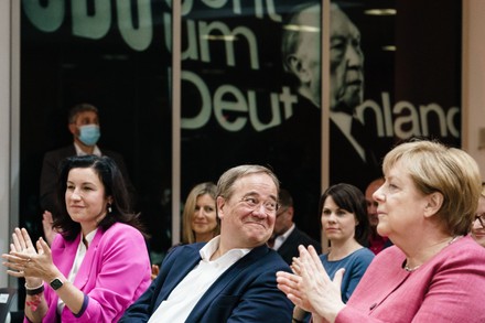 German Chancellor Angela Merkel R State Editorial Stock Photo - Stock ...