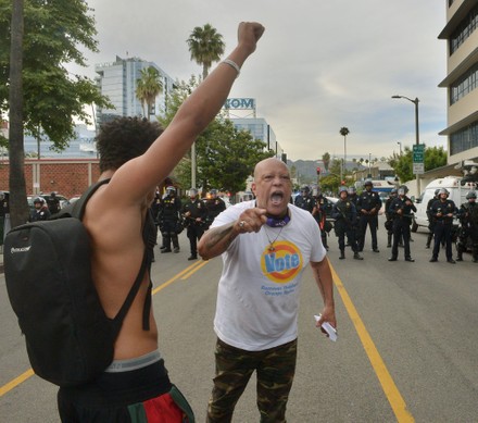 Peaceful Protesters Gather in L.A. Amid Looting in Hollywood, Van Nuys ...