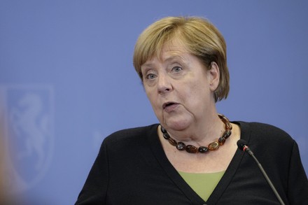 German Chancellor Dr Angela Merkel Portrait Editorial Stock Photo ...