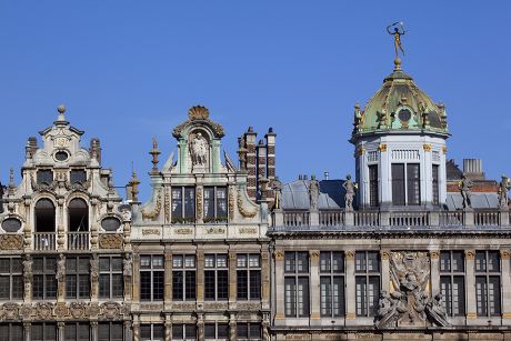 Grand Place Architecture Brussels Flanders Belgium Editorial Stock ...