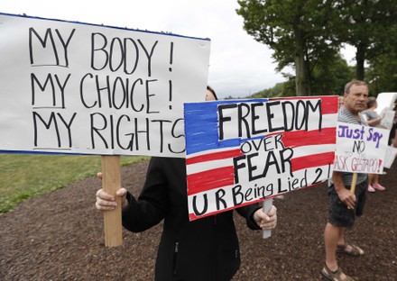 Protesters Hold Signs Demonstrate Against Ohios Editorial Stock Photo ...