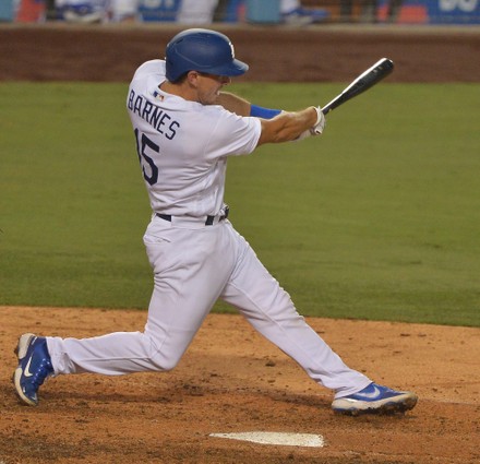 Los Angeles Dodgers Austin Barnes Connects Editorial Stock Photo ...