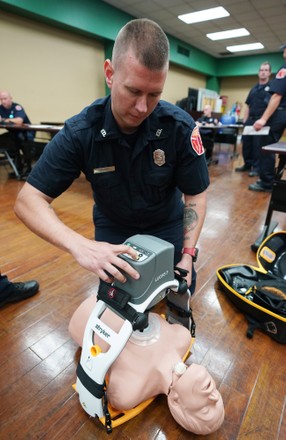 St Louis Firefighter Bryan Amos Trains Editorial Stock Photo - Stock ...