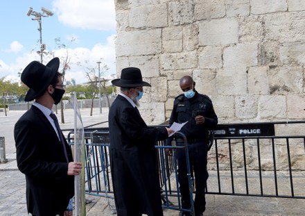 Israeli Police Checks Ultraorthodox Mans Papers Editorial Stock Photo ...